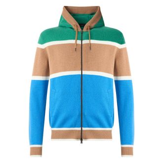 Herno Gestreifter Zip-Pullover - - Sweatshirts & Hoodies - Herren - Mehrfarbig - XL