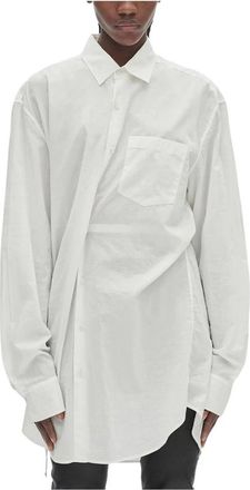 Ann Demeulemeester Femme, Blouses et Chemises, Blanc, Taille: 32 FR Elisabeth Long High Comfort Pocket Shirt
