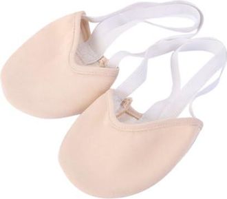 Soimiss Chaussson De Ballet Demi-Semelle Toile Extensible avec Semelle Int&eacute;rieure Coton Tricot&eacute; Style Contemporain pour Danseuses Et Comp&eacute;titions