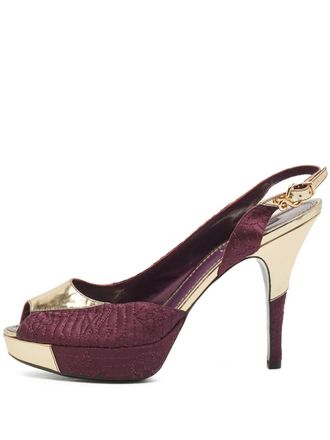 Louis Vuitton escarpins &agrave; bride arri&egrave;re 110 mm - Violet