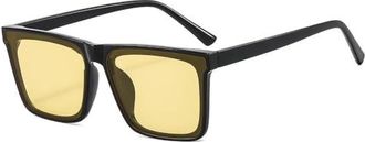 Generic Lunettes De Soleil D&eacute;coratives &Agrave; Petite Monture For Hommes Et Femmes, Id&eacute;ales For La Conduite, Les Vacances Ou Lext&eacute;rieur(Yellow)