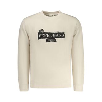 Pepe Jeans London Beiges Baumwoll-Herren Sweatshirt