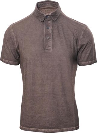KANGRA Homme, Tops, Brun, Taille: M Polo Delav&eacute;