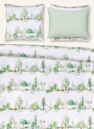 Christian Fischbacher Bettw&auml;sche Trees weiss