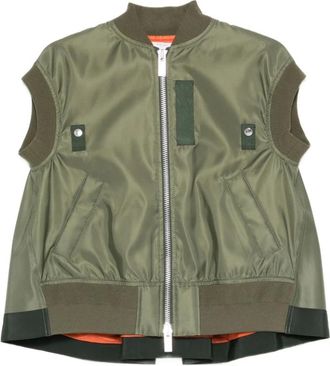 sacai Femme, Vestes, Vert, Taille: 38 FR Vestes