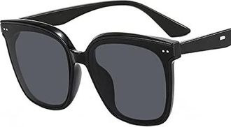 Generic Lunettes de soleil carrées rétro Big Frame Street Shot pour hommes et femmes pour les vacances en plein air (couleur : A, taille : 1) 2026