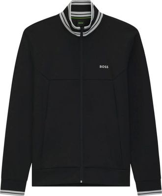 HUGO BOSS Homme, Sweatshirts et sweats &agrave; capuche, Noir, Taille: S Zone Zip-up SweaT-shirt