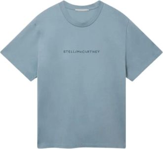 Stella McCartney Femme, Tops, Bleu, Taille: 42 FR T-shirt &agrave; manches courtes