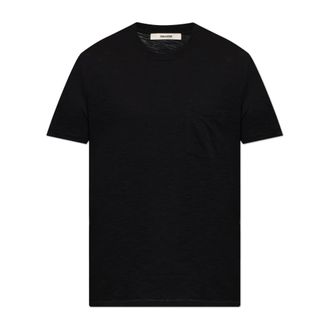Zadig&Voltaire Homme, Tops, Noir, Taille: M T-shirt Stockholm