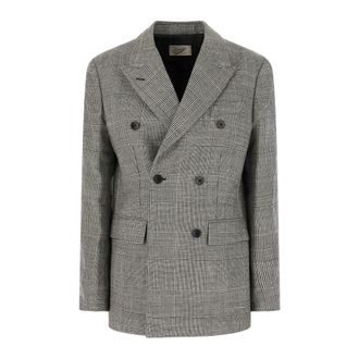 Pence 1979 Wollblazer mit Stickerei - - Jackets - Damen - Grau - S