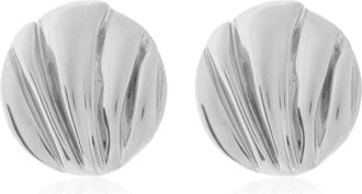 Chlo&eacute; Femme, Accessoires, Gris, Taille: ONE Size Pleats Clip-On Earrings