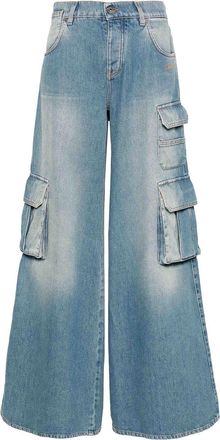 Off-white Bootcut Jeans - Hellgrau