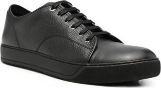 Lanvin Calf Leather Low-Top Sneakers - Black