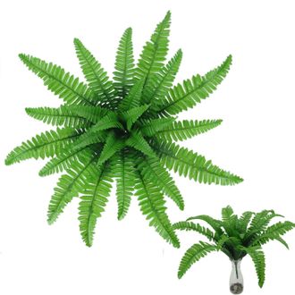 Generic K&uuml;nstliche Farne F&uuml;r Draussen,UV-best&auml;ndig | Nachahmung Pflanzen - Pflanzen F&uuml;r Essen im Freien Balkon Wand Wohnzimmer B&auml;ume