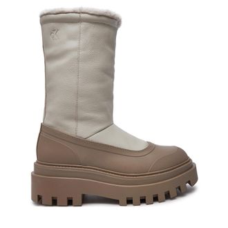 Calvin Klein Jeans Schneeschuhe Calvin Klein Jeans Flatform Chelsea Boot Padded YW0YW01558 Beige