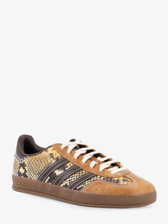 adidas Unisex Sneakers Gazelle Snake Leather Beige Leather-Rubber Trainers Leather/rubber