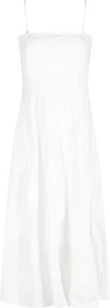 Rotate Rotate Birger Christensen, Femme, Robes, Blanc, Taille: 40 FR Flower Strapless Dress