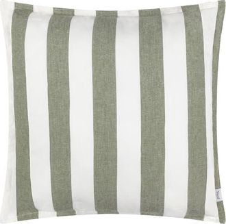 furn. Yard Hayle Polyester Gef&uuml;lltes Kissen - Wendbarer Wasserabweisender Gestreifter Weicher Baumwoll Dekorationskissen F&uuml;r Den Au&szlig;enbereich (Moos - 50x50c