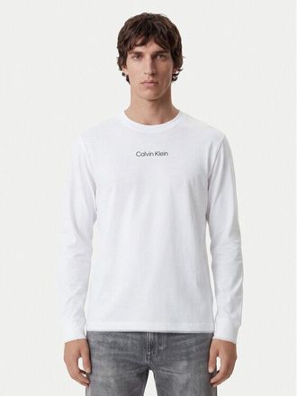 Calvin Klein Longsleeve Standard Logo LV04LD232G Wei&szlig; Relaxed Fit