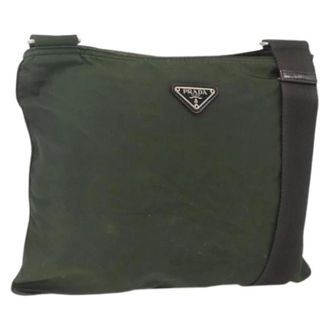 Prada Pre-owned Nylon Cross Body Bag - - Pre-owned - Damen - Gr&uuml;n - ONE SIZE