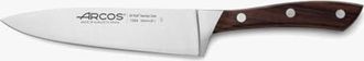 Arcos Couteau de Chef Forg&eacute; en Acier Inoxydable Nitrum 160 mm - Poign&eacute;e Ergonomique en Polyoxym&eacute;thyl&egrave;ne, R&eacute;sistant &agrave; la Rouille et &agrave; lUsure - Marron, S&eacute;rie 