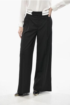 The Garment Single-Pleat Trousers with Contrast Waistband size 40