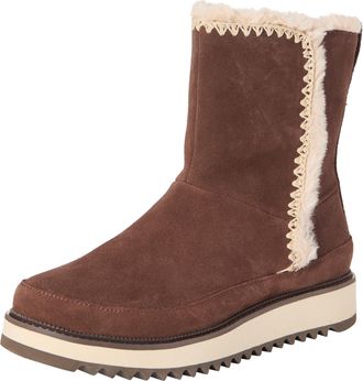 Toms Damen Bergen Schneestiefel, Water Resistant Oak Brown Suede, 36.5 EU