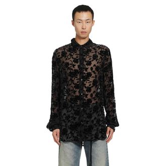 Ann Demeulemeester Andre Roses D&eacute;vor&eacute; Shirt