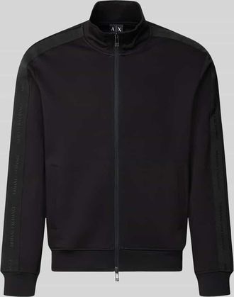 A|X Armani Exchange Regular Fit Sweatjacke aus Baumwoll-Mix Modell Felpa