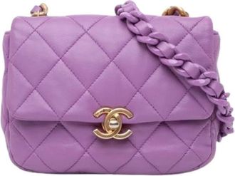 Chanel Sac bandouli&egrave;re Pre-owned - Femme - Pre-owned - Violet - Taille: ONE Size