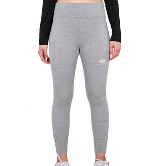 Alpha Industries Alpha Industries Damen Basic SL Leggings, Greyheather/White, S