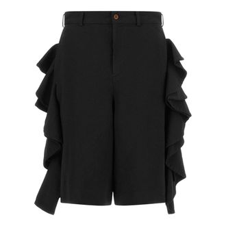 Comme Des Gar&ccedil;ons Ruffle Shorts - - Shorts - Herren - Schwarzk - L