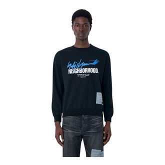 Yohji Yamamoto x NE Logo Print Sweatshirt - - Sweatshirts & Hoodies - Herren - Schwarzk - M