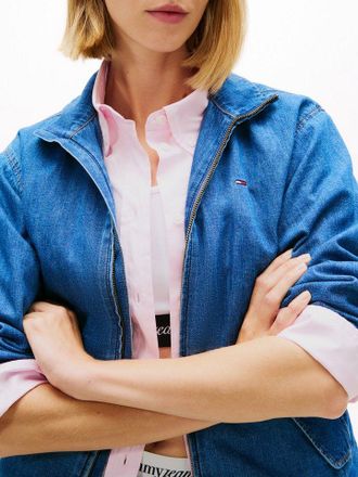 Tommy Jeans Jeansjacke TJW CHAMBRAY JACKET EXT mit Stehkragen, Regular Fit