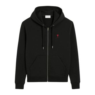 Ami De Coeur Zipped Hoodie - - Sweatshirts & Hoodies - Herren - Schwarzk - XS