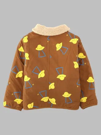 Bobo Choses Pixel Abduction Reversible Jacket - Brown