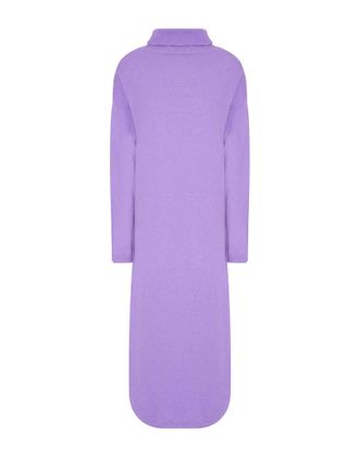 8 by YOOX KNIT ROLL-NECK MIDI DRESS