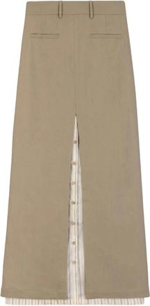 Alysi Femme, Jupes, Vert, Taille: 36 FR Maxi Skirt