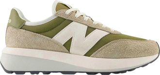 New Balance 370 Sneaker f&uuml;r Herren, Wildleder (Gr&uuml;n/Wei&szlig;)