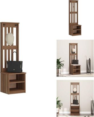 vidaXL Vidaxl - Portemanteau sandens 45x40x159,5 cm bois massif pin - Portemanteau - Portemanteaux - Banc De Couloir - Armoire De Couloir