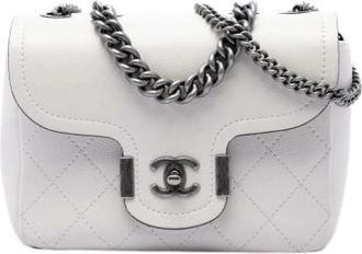 Chanel Pre-owned Flap Umh&auml;ngetasche - - Pre-owned - Damen - Wei&szlig; - ONE SIZE