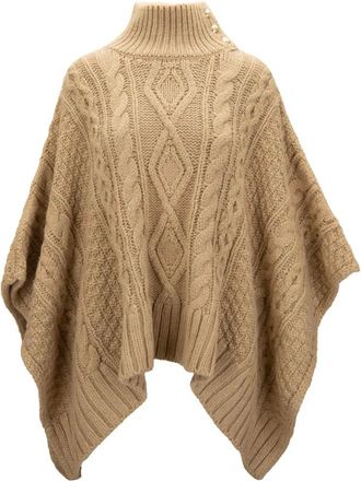 MC2 Saint Barth Femme, Vestes, Beige, Taille: ONE Size Poncho
