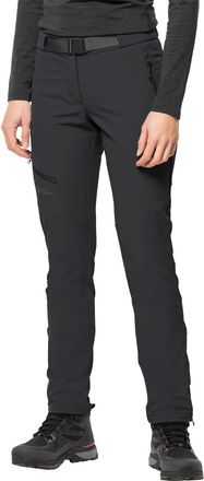 Jack Wolfskin Damen Holdsteig Pants Wanderhose, Schwarz, 42 EU