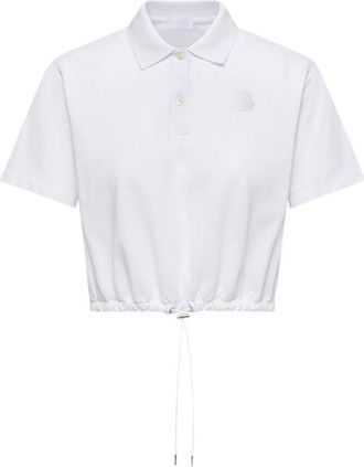 Moncler Drawstring-hem Polo Top
