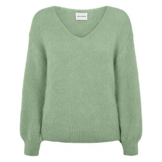 Americandreams Americandreams, Femme, Pulls, Vert, Taille: 44 FR Milana LS Alpaca Pullover
