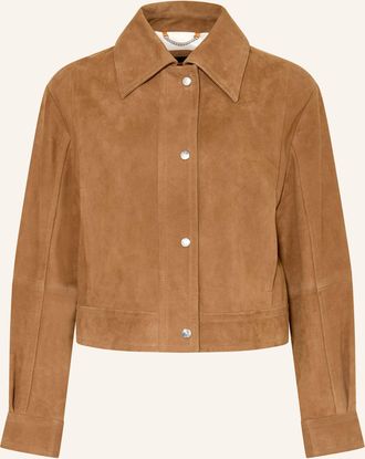 HUGO BOSS Lederblouson Salisa braun