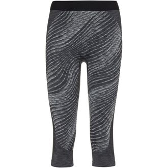 Odlo Damen BLACKCOMB ECO Funktionsunterw&auml;sche 3/4 Hose, Black - Space dye
