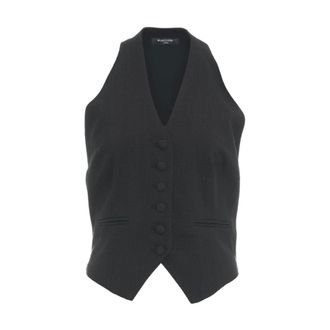 Guess Femme, Vestes, Noir, Taille: 48 FR Vest