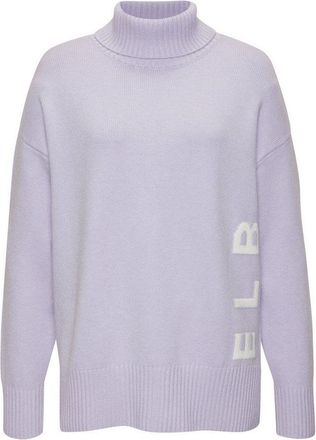 Elbsand Rollkragenpullover mit eingestricktem Logoschriftzug Kuscheliger Strickpullover, lockere Passform, super weich, casual