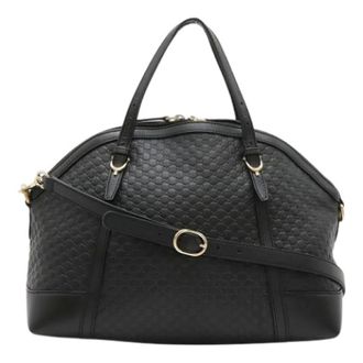 Gucci Pre-owned Vintage Leder Tote Handtasche - - Pre-owned - Damen - Schwarzk - ONE SIZE